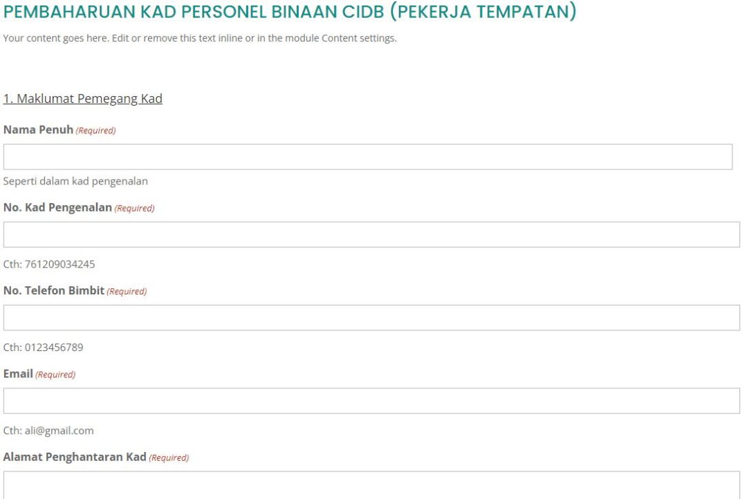 How To Renew CIDB Green Card - KadHijau.com